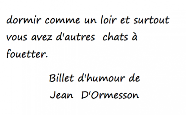 UN BILLET D’HUMOUR DE JEAN D’ORMESSON… (rediffusion) | Noz'infos
