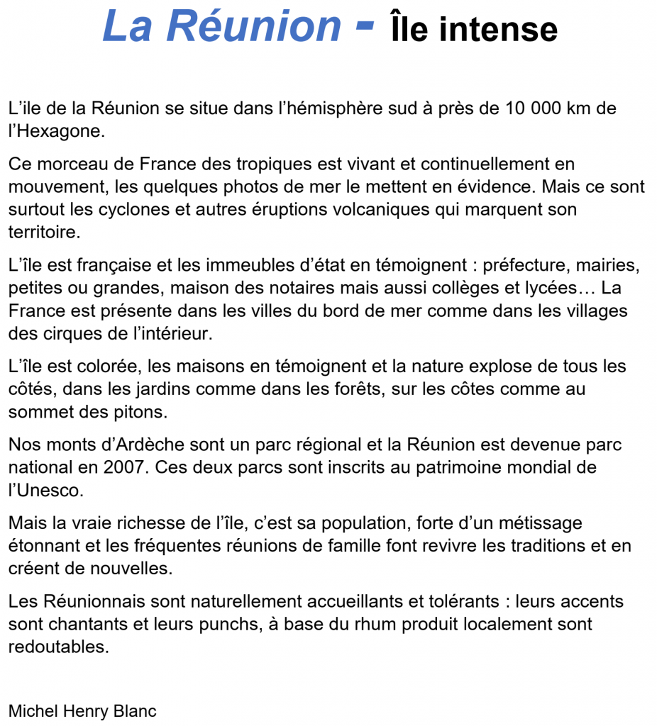 L’île de la Réunion s’expose à l’épicerie de Nozières | Noz'infos